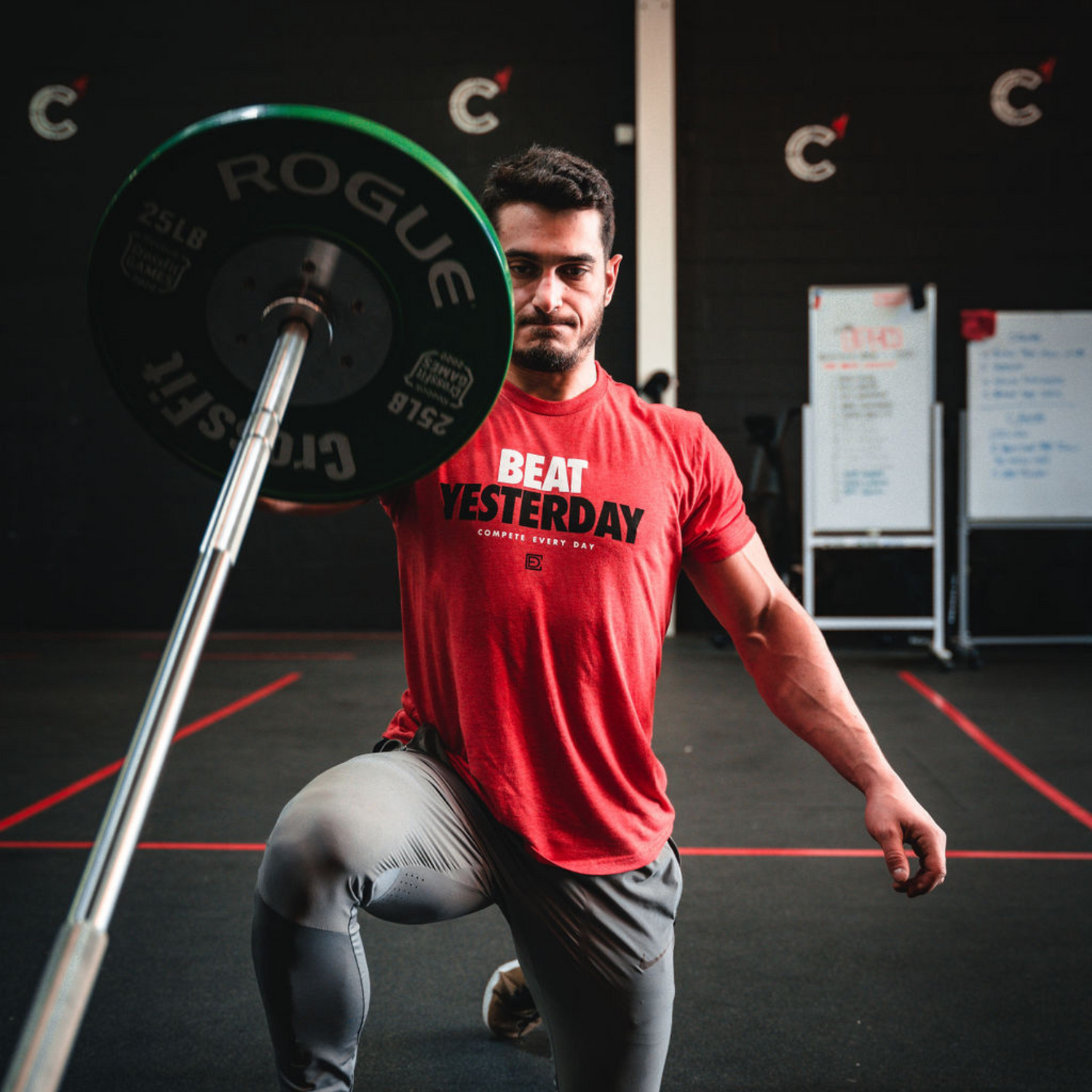 Beat Yesterday Men's Performance T-Shirt | Compete Every Day