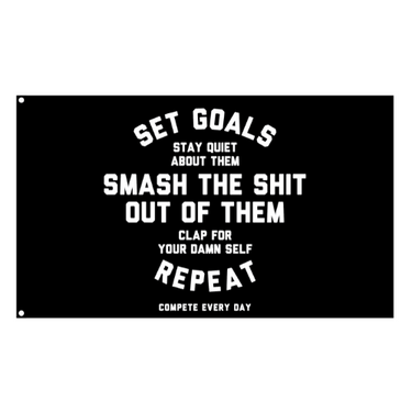 Set Goals (Flag) – Compete Every Day